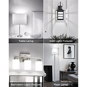 NEOROSS Timer Light Bulb, A19 Equivalent 100W LED Bulb, Built-in Automatic Timer, 11W 5000K Daylight White, 1200LM, E26 Base, Non-Dimmable, Auto On/Off for Outdoor & Indoor Security, 4 Pack