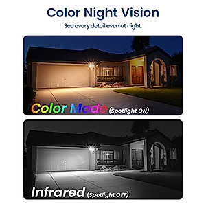 AOSU 2K Solar Security Cameras Wireless Outdoor, Solar Outdoor Camera for Home Security, WiFi Camera with Color Night Vision, PIR Human Detection, 2-Way Talk, IP66 Waterproof, Compatible with Alexa