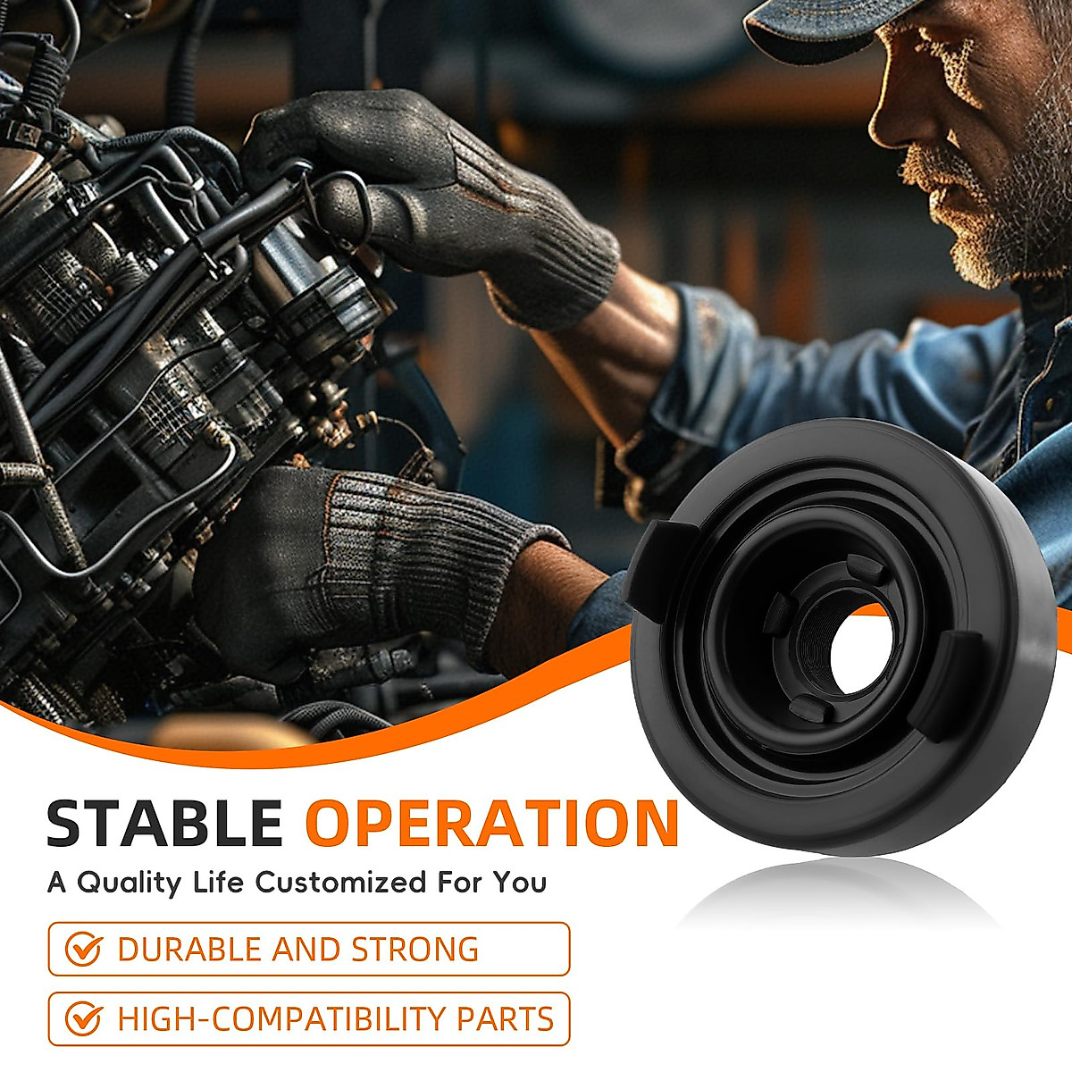 GoaMotors 2 Pcs Headlight Dust Cover 80mm Headlight Cap Rubber Seal with 20mm Hole for LED Conversion Kit