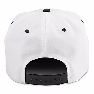AMERICAN NEEDLE Miller Racing Roscoe Adjustable Snapback Baseball Hat, White/Black (23008B-MHL-WHBL)