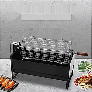 TAMYID Charcoal Grills, Bbq Rotary Grill Family Camping Portable Small Barbecue Oven Detachable Outdoor BBQ Grill Outdoor Kitchen