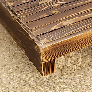 URFORESTIC Solid Wood Indoor/Outdoor 3 1/2" High Riser Step - Non-Slip All Weather Top & Feet Mobility Assistance