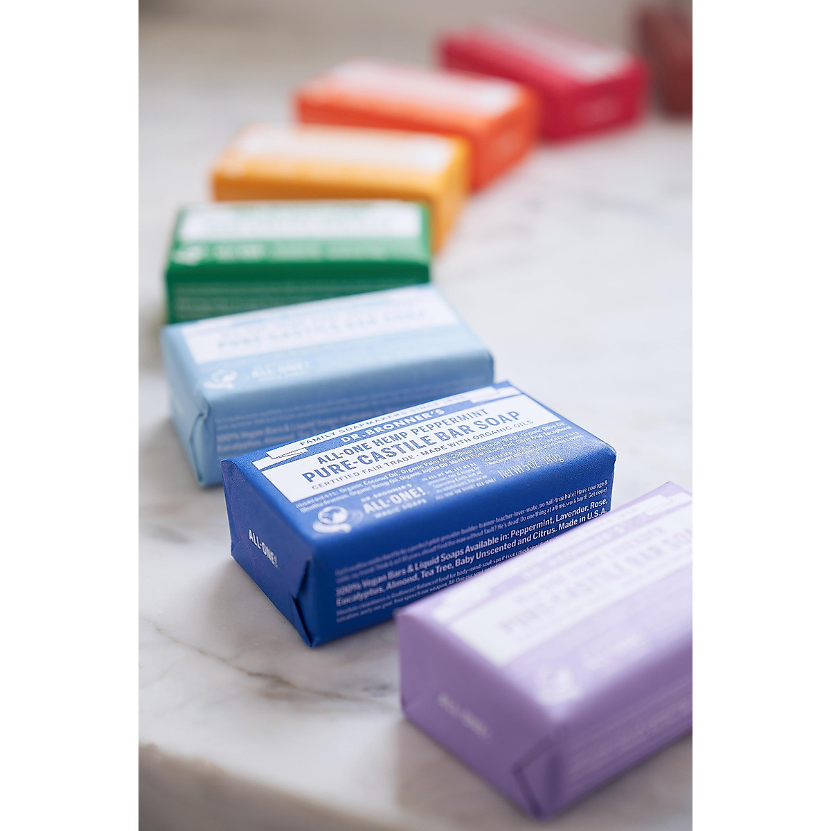 Dr. Bronner's - Pure-Castile Bar Soap (Citrus, 5 ounce) - Made with Organic Oils, For Face, Body and Hair, Gentle and Moisturizing, Biodegradable, Vegan, Cruelty-free, Non-GMO