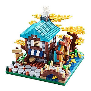 LUKHANG Four Seasons Flower House Botanicle Collection 4 Models Micro Mini Blocks Building Set for Girls, Ideas DIY Gift for Kids and Adults