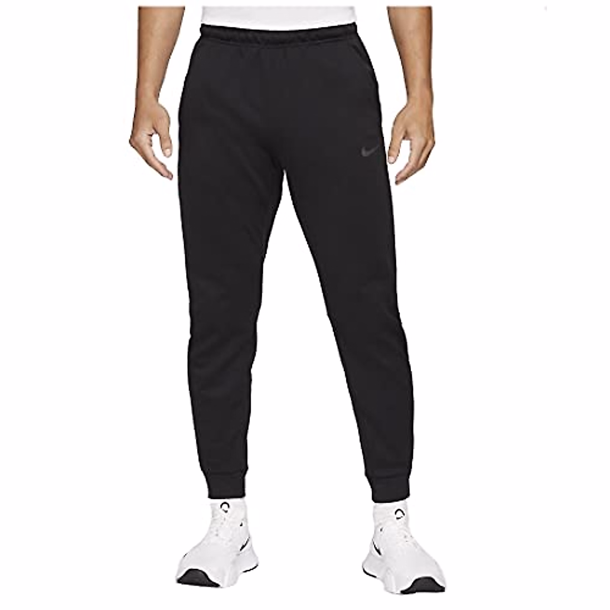 Nike Therma Men's Dri-FIT Tapered Training Pants (as1, Alpha, s, Regular, Regular, Black, Small)
