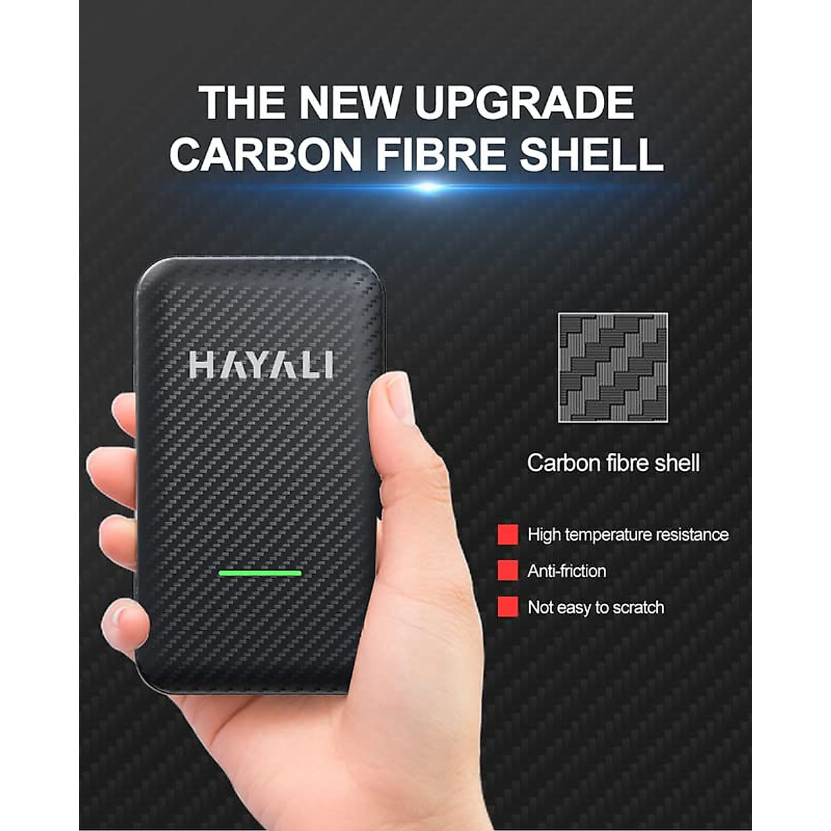 HAYALI Wireless CarPlay Adapter, 3.0 Car Play Wireless Adapter Compatible with Factory Wired CarPlay Cars, Wired to Wireless CarPlay Dongle for iOS 10-15, Plug and Play Syncing with iPhone 6 and Up