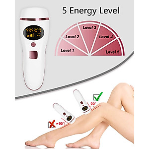 At Home Laser Hair Removal for Women and Men Upgraded to 999,900 Flashes - ProCIV IPL Permanent Hair Removal Painless Hair Remover Device for Whole Body
