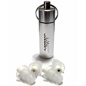 LiveMus!c HearSafe Ear Plugs - High Fidelity Earplugs for Musician, Concert, Drummer, DJ & Clubbing - Reusable, Comfortable - Noise Protection, Cancelling (Standard Size)