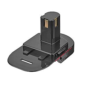 1x Adapter for Ryobi 18V Cordless Tools Fits for RIDGID 18V Battery (Not Advanced 18V Battery)- Adapter Only