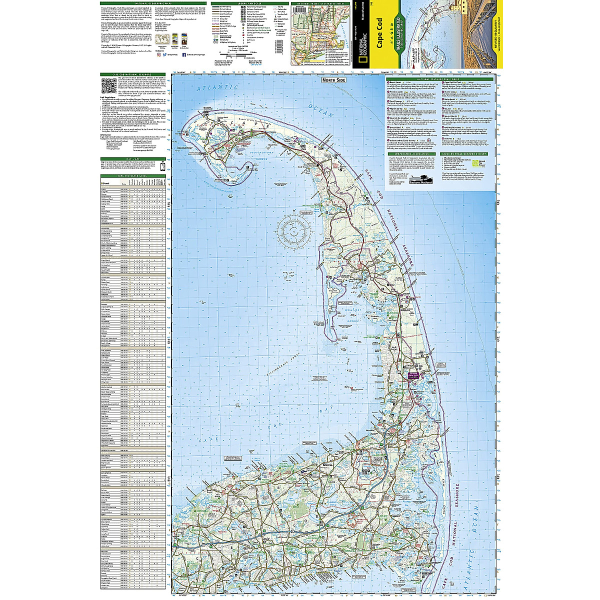 Cape Cod Map (National Geographic Trails Illustrated Map, 250)