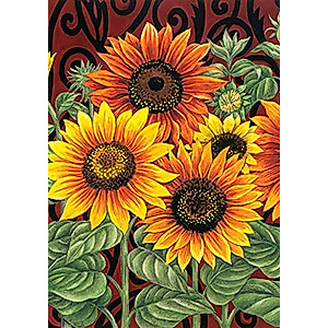 Toland Home Garden 12x18 Inch Double Sided Garden Flag Fall Flag, Sunflower Medley Summer Fall Garden Flag House Flag For Outdoor Yard Flag Decoration
