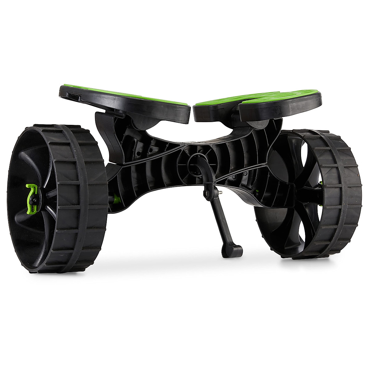 Ulticor Kayak Cart, Puncture-Free Wheels Assembles and Disassembles Within Seconds – Easy to Store – No Tools Required – All-Terrain Durable Kayak and Canoe Cart with Adjustable Straps (Green - Black)