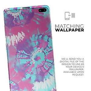 DesignSkinz Spiral Tie Dye V5 Protective Vinyl Decal Wrap Skin Cover Compatible with The Samsung Galaxy S20 (Screen Trim & Back Glass Skin)