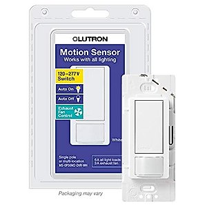 Lutron MS-OPS6M2-DV-WH Occupancy Sensor Switch, White