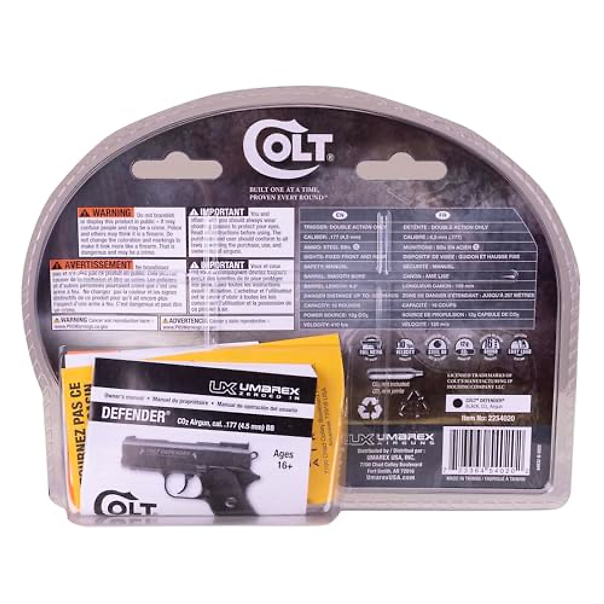 Umarex Colt Defender Semi Automatic Metal Frame .177 Caliber BB Gun Air Pistol