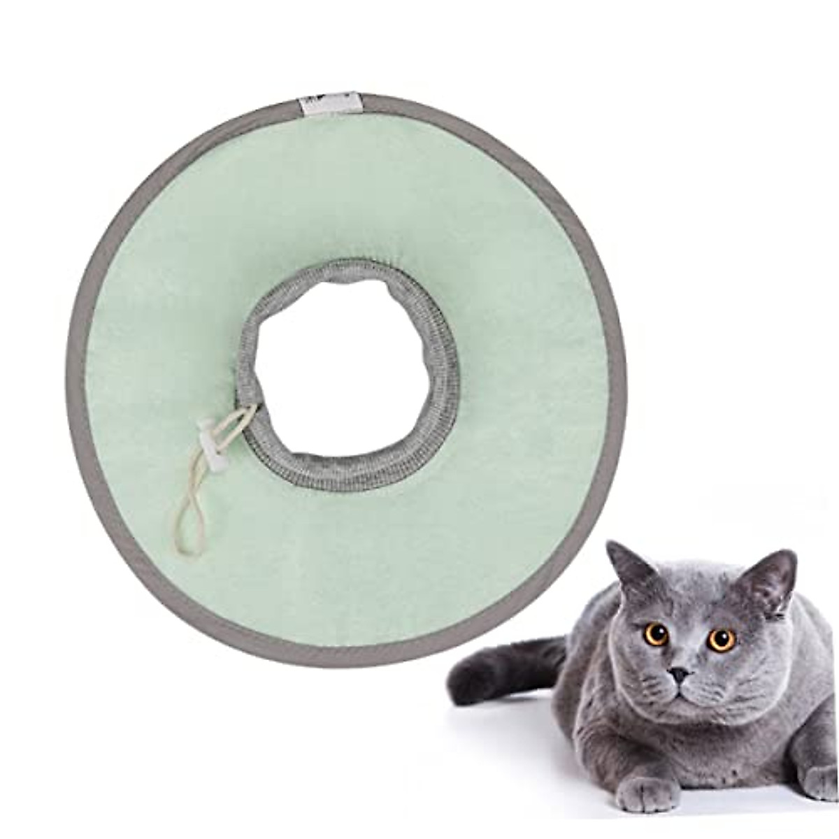 DOITOOL 2 Pcs Pet Protective Collar Pet Healing Cone Pet Pets Lick Cone Cat Recovery Cone -Lick Collar Pet Recovery Cat Collar Elizabethan Pet Collar Headgear Water