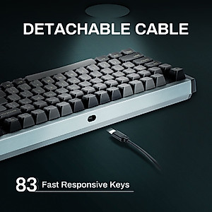 Hexgears X5pro Wireless Mechanical Keyboard, Triple Mode BT5.0/2.4G/USB-C Mechanical Keyboard with Kaihl Box Switch, I2 Mechanical Keyboard, 75% Gaming Keyboard 83