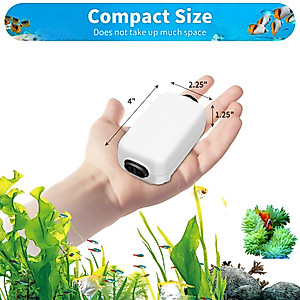 AQUANEAT Aquarium Air Pump, 100gal Fish Tank Air Bubbler, Adjustable Dual-Outlet Hydroponic Oxygen Aerator with Air Stones, Airline Tubing, Check Valves