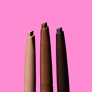 essence | Baby Got Brow! Eyebrow Pencil | Long Lasting & Waterproof with Spoolie | Vegan, Cruelty Free, Formulated without Parabens, Preservatives & Oils (30 | Dark Brunette)