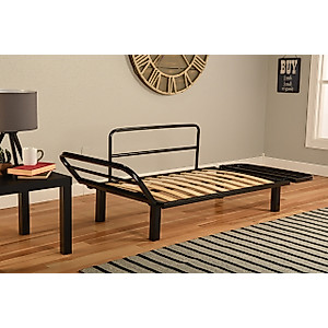 Best Futon Lounger - Frame ONLY - Sit Lounge Sleep - Small Furniture for College Dorm, Bedroom Studio Apartment Guest Room Covered Patio Porch
