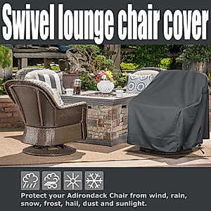 Outdoor Swivel Lounge Chair Cover 4 Pack,Waterproof Heavy Duty Outdoor Chair Covers, (33" W X 35" D X 38.5" H) Patio Furniture Cover for Swivel Patio Lounge Chair
