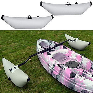 HXSD Water Sports Kayak PVC Inflatable Outrigger Float with Arms Rod Kayak Boat Fishing Standing Float Stabilizer System Kit