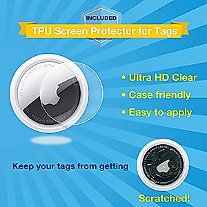 WHALEZON Airtag Cat Collar Holder, Small Air Tag Dog Collar Holder Compatible with Apple Tag, Anti-Lost Pet Tracker Case Fit on Puppy Collars 3/8" 1/2'' 5/8"