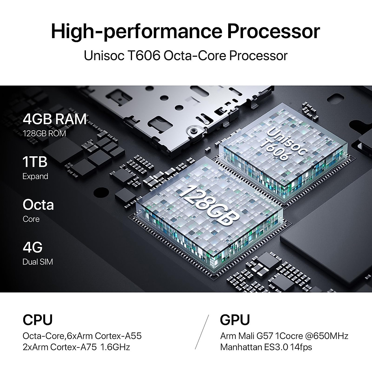 UMIDIGI G3 Plus Android 13 Unlocked Cell Phone Support Global Band Dual Sim 4G LTE, 4GB+128GB Expandable 1TB with Unisoc T606, 6.52 inch HD, 16MB+8MB Al Camera Night Mode, 5150mAh GSM Unlocked Phone