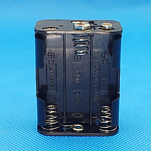 Raogoodcx 4Set 6 x AA Thicken Battery Holder and T Type Wired Battery Clip Standard Snap Connector