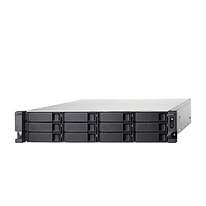 QNAP TS-h1886XU-RP-R2-D1622-32G-US 18 Bay rackmount NAS with Intel® Xeon® Processor, 32GB DDR4 ECC RAM, 10GbE-Ready and ZFS Storage for virtualization and Data-Intensive Enterprise Applications