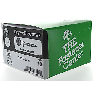 The Hillman Group 42415 6-Inch x 2-Inch Coarse Thread Phillips Drywall Screw, 100-Pack