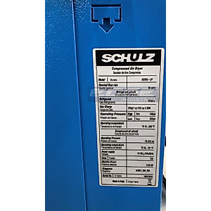 SCHULZ REFRIGERATED AIR DRYER FOR AIR COMPRESSOR, COMPRESSED AIR SYSTEMS, 50 CFM, GOOD FOR 10HP & 15HP COMPRESSORS (STAND ALONE DRYER)