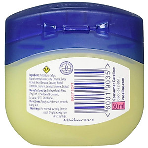 Set of Six Vaseline Baby Gentle Protective Petroleum Jelly- Travel Size, 1.7 Oz, 6 Count (Pack of 1)