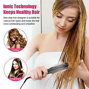 Hair Dryer Brush 2.0,Blow Dryer Brush in One - 4 in 1 One-Step Hair Dryer and Styler Volumizer with Negative Ion Anti-frizz Hot Air Brush for Drying Straightening Curling Salon