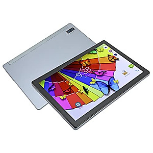 Zyyini Tablet, 10.1in IPS HD Screen, 4G Calling Tablet, 5G WiFi, Tablet PC, 1080x1920, 16:9, 8GB RAM 256GB ROM, BT 5.0, 8MP 20MP, Octa Core, 8800mAh, for Android10, Grey