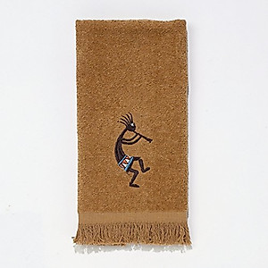 Avanti Linens Kokopelli Fingertip Towel, Nutmeg