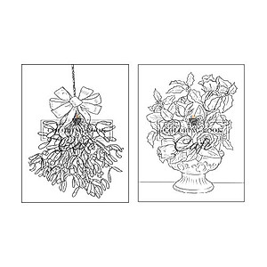 Winter Florals Coloring Book: An Adult Coloring Book Featuring Winter Floral Arrangements, Beautiful Holiday Bouquets and Exquisite Christmas Flowers