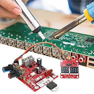 qiguch66 NY-D01 Spot-welder Control Board Digital Display High Precision 40A/100A Spot-welder Time Current Controller Board for Spot Welding - 100a