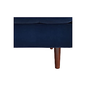 Inmod Matilde Velvet Sofa, Sapphire Blue