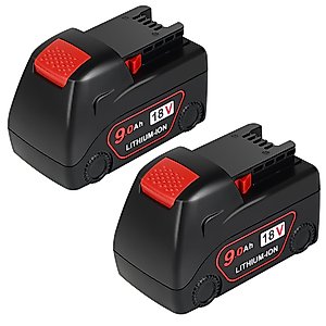 Aoasur 9.0Ah Replacement for Milwaukee 18v Battery (2-Pack)