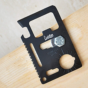 Cool Unusual Gadgets Gifts for Men 11-in-1 Wallet Multitool Tool All in One EDC tools (GOLD 11-in-one)