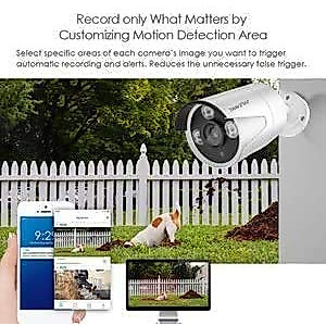 [5MP, 2TB HDD] Security Camera System,SAFEVANT 8 Channel 5MP CCTV Camera Security System with 8pcs Security Cameras, Home Security Camera System for Indoor Outdoor