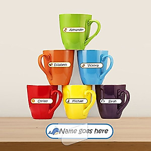 Baby Bottle Labels for Daycare, School, Self-Laminating Waterproof Write-On Name Stickers, Pack of 64