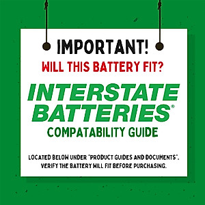 Interstate Batteries YTX20L-BS 12V 18Ah Powersports Battery 270CCA AGM Rechargeable Replacement for Motorcycles, ATVs, Jet Skis, Snowmobiles, UTVs (XTX20L-BS)