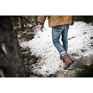 Icebug Mens Adak Michelin Wic Woolpower Winter Walking Boot with Traction Sole, Coffee/Grey, 11.5