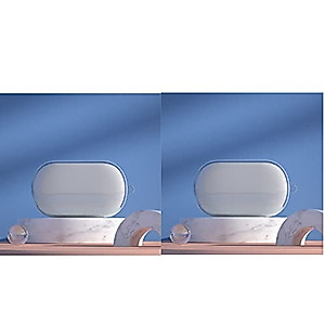 2 Pack DAYJOY Soft Silicone Protective Clear Case Cover Compatible with Bose QuietComfort Earbuds, Protective Skin Sleeve with Key Chain(Transparent)