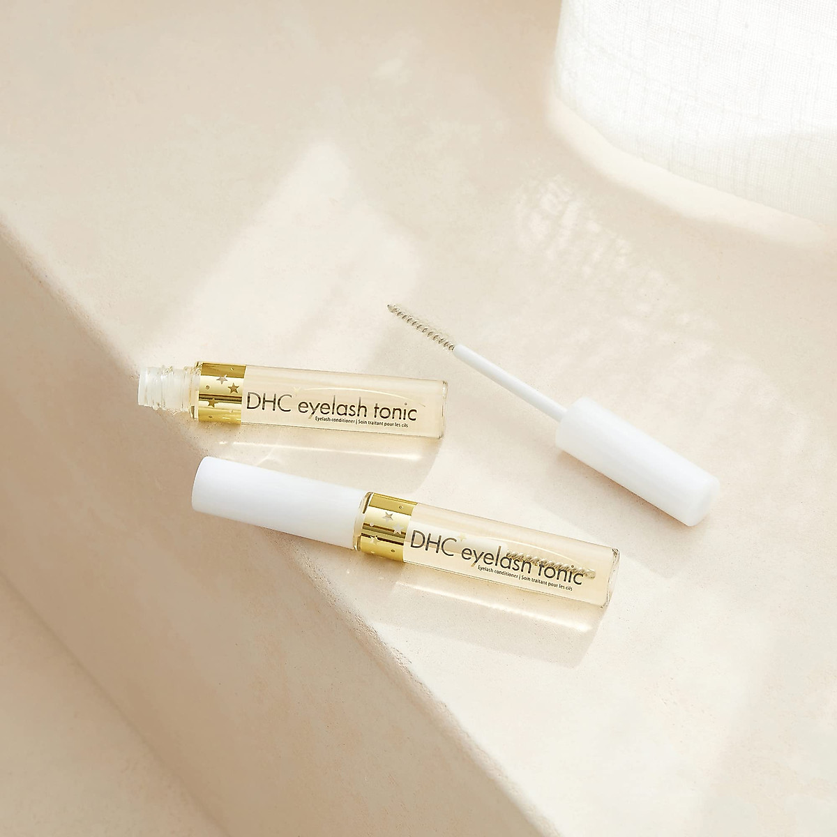 DHC Eyelash Tonic 2 pack, Strenghtening and Conditioning Eyelash Gel, Ideal for brittle lashes or post-extension care, 0.21 fl. oz.