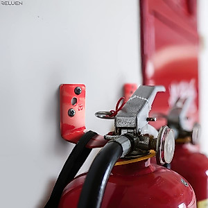 Home Fire Extinguisher Mount Wall Bracket - 4Pcs Fire Extinguisher Brackets Adjustable Fire Extinguishers for The House 20LB Fire Extinguisher Bracket Screws - Fireplace Mounting Bracket Wall Hook