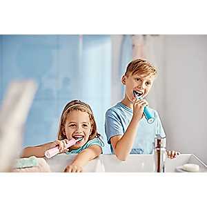 Philips Sonicare for Kids 3+ Bluetooth Connected Rechargeable Electric Power Toothbrush, Interactive for Better Brushing, Pink, HX6351/41