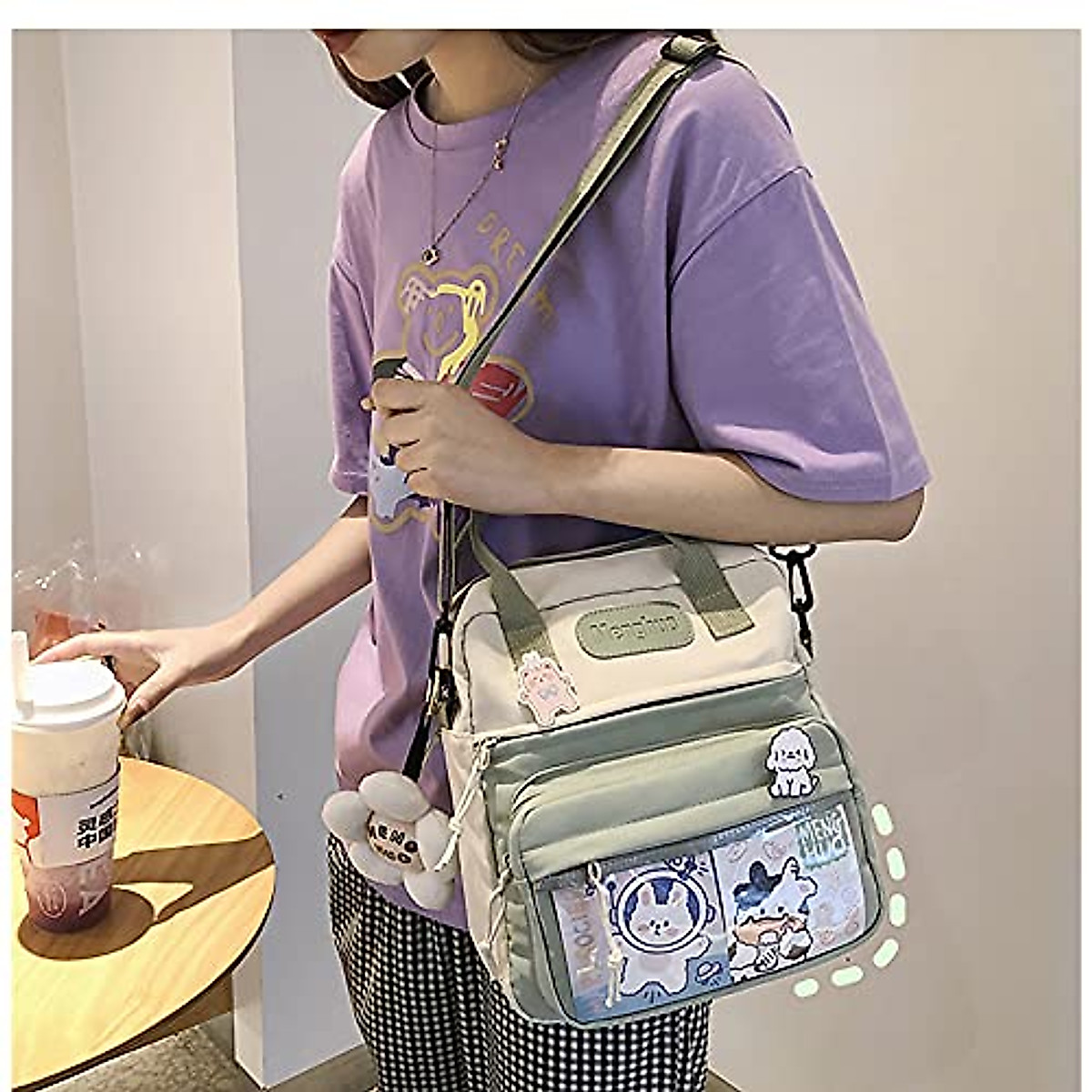Sunny Fanny OU Cute Backpacks. Japanese Anime Kawaii Backpack School Functional Travel Waterproof Bookbag Laptop Bag…